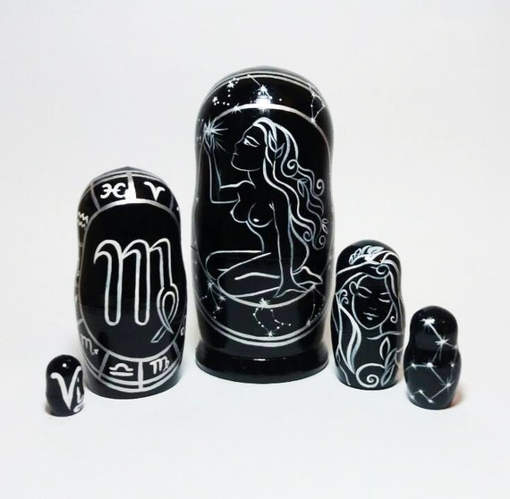 Virgo Zodiac Decor Nesting Doll Virgo Home Decor Gift for - Etsy