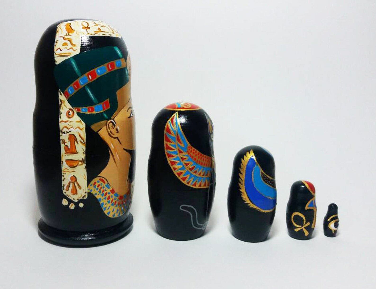 Egyptian Symbols Art Nesting Dolls Ancient Egypt Decor Egypt - Etsy