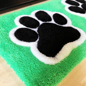 Keyboard-shaped Tufted Rug, Paw-shaped Wrist Rest, Acrylic Carpet for ...