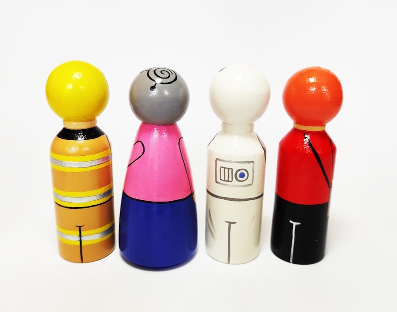 Community Helpers Peg Dolls Profession Peg Police Fireman - Etsy