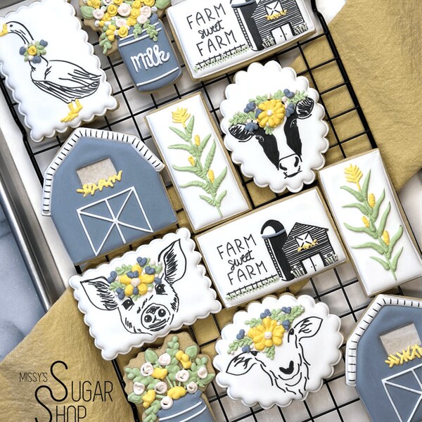 Farm Cookies - Etsy
