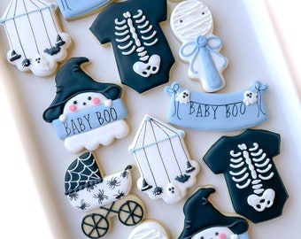 A Little Boo is Almost Due | Baby Shower Cookies - Etsy