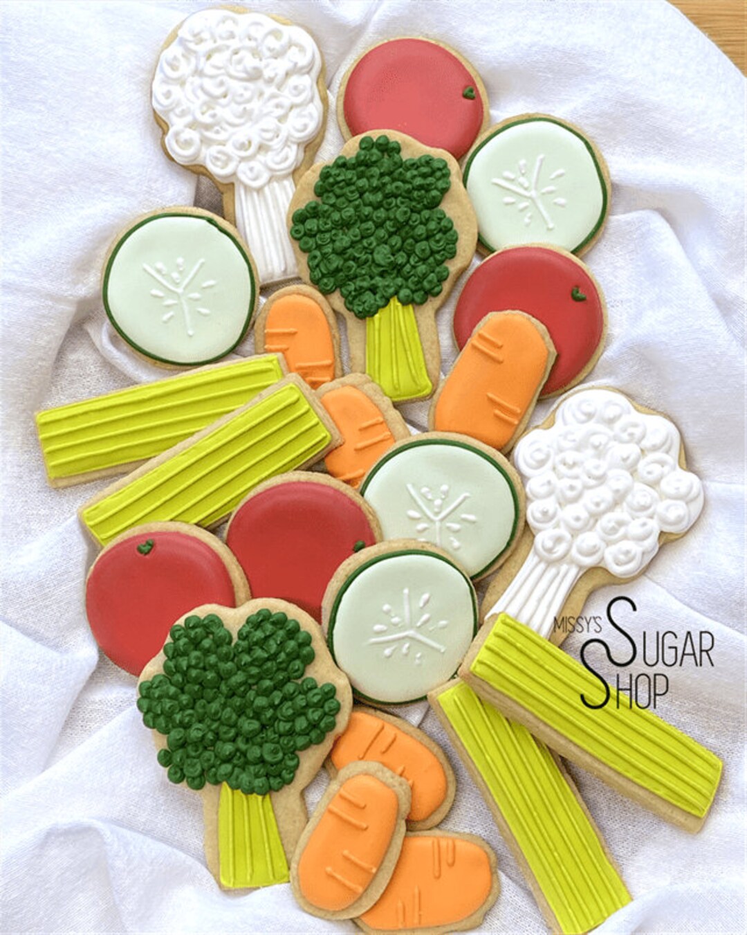Eat Your Veggie Cookies 12 Cookies - Etsy