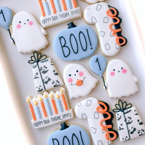 Happy Boo-thday Halloween Birthday (12 Cookies) - Etsy