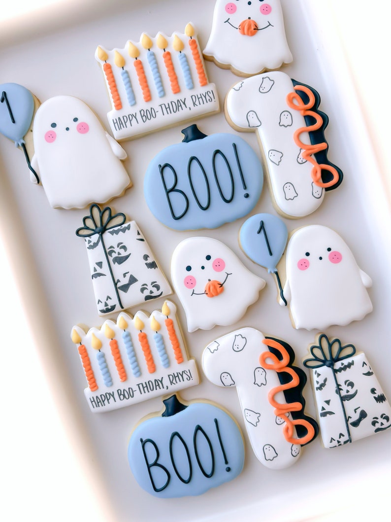 Happy Boo-thday Halloween Birthday (12 Cookies) - Etsy