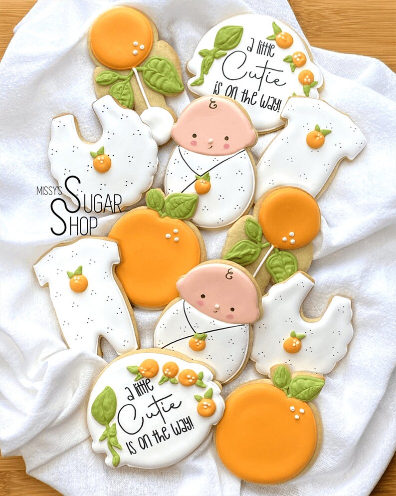 Little Cutie Baby Shower 12 Cookies - Etsy