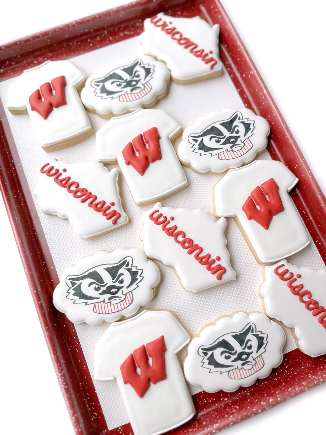 University of Wisconsin Madison Bucky Badgers 12 Cookies - Etsy