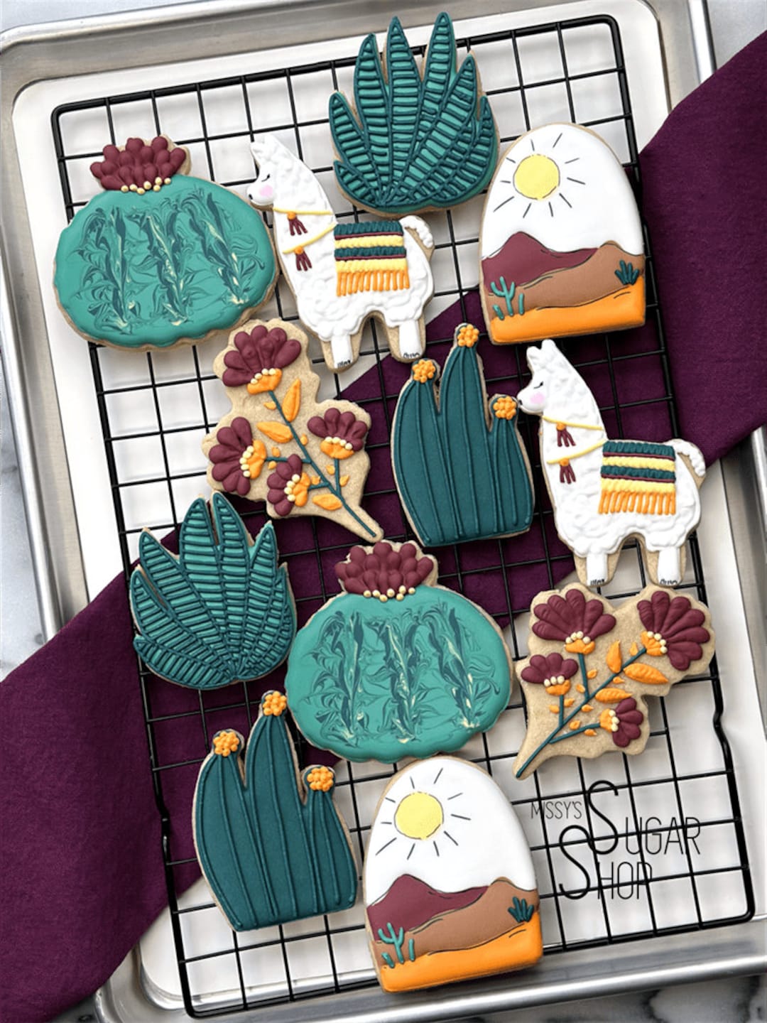 Desert Oasis 12 Cookies - Etsy