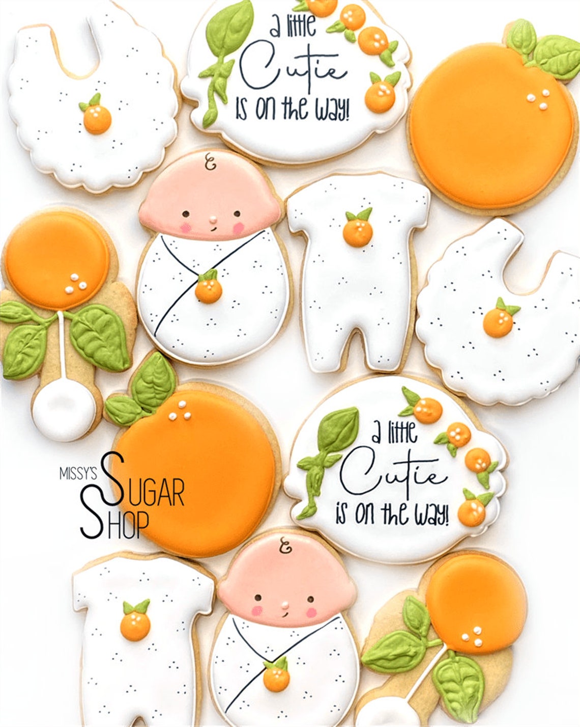 Little Cutie Baby Shower 12 Cookies - Etsy