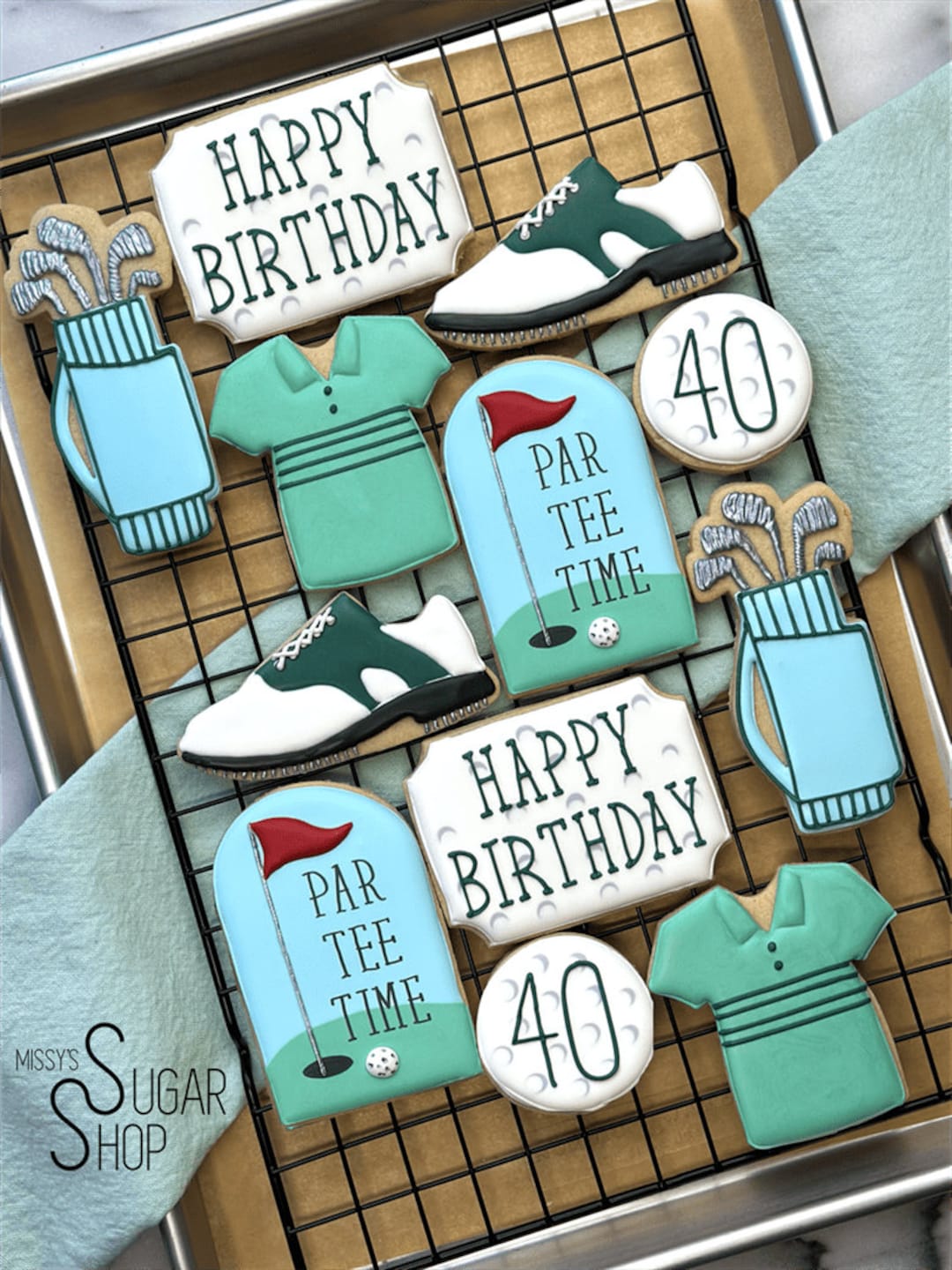 Tee Time Golf Birthday 12 Cookies - Etsy