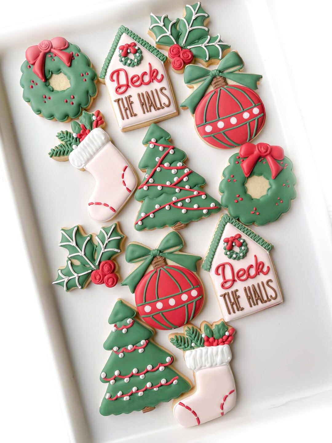 Deck the Halls (12 Cookies) - Etsy