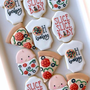 Slice Slice Baby Shower (12 Cookies) - Etsy