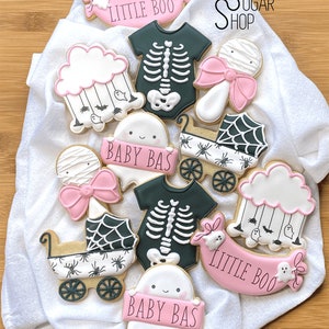 Little Boo Halloween Baby Shower 12 Cookies - Etsy