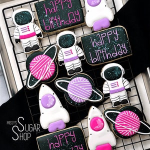 Out of This World Birthday (12 Cookies) - Etsy