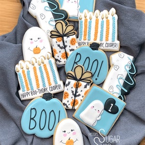 Happy Boo-thday Halloween Birthday 12 Cookies - Etsy