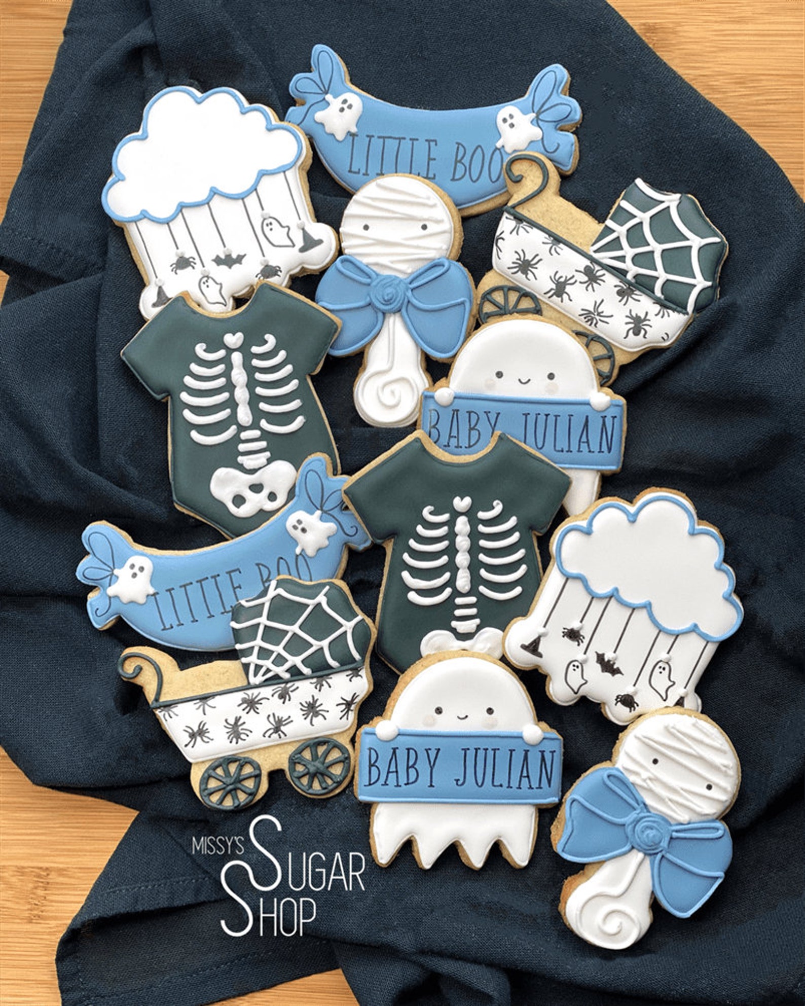 Little Boo Halloween Baby Shower 12 Cookies - Etsy