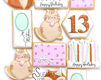 13th Birthday Cookies - Etsy