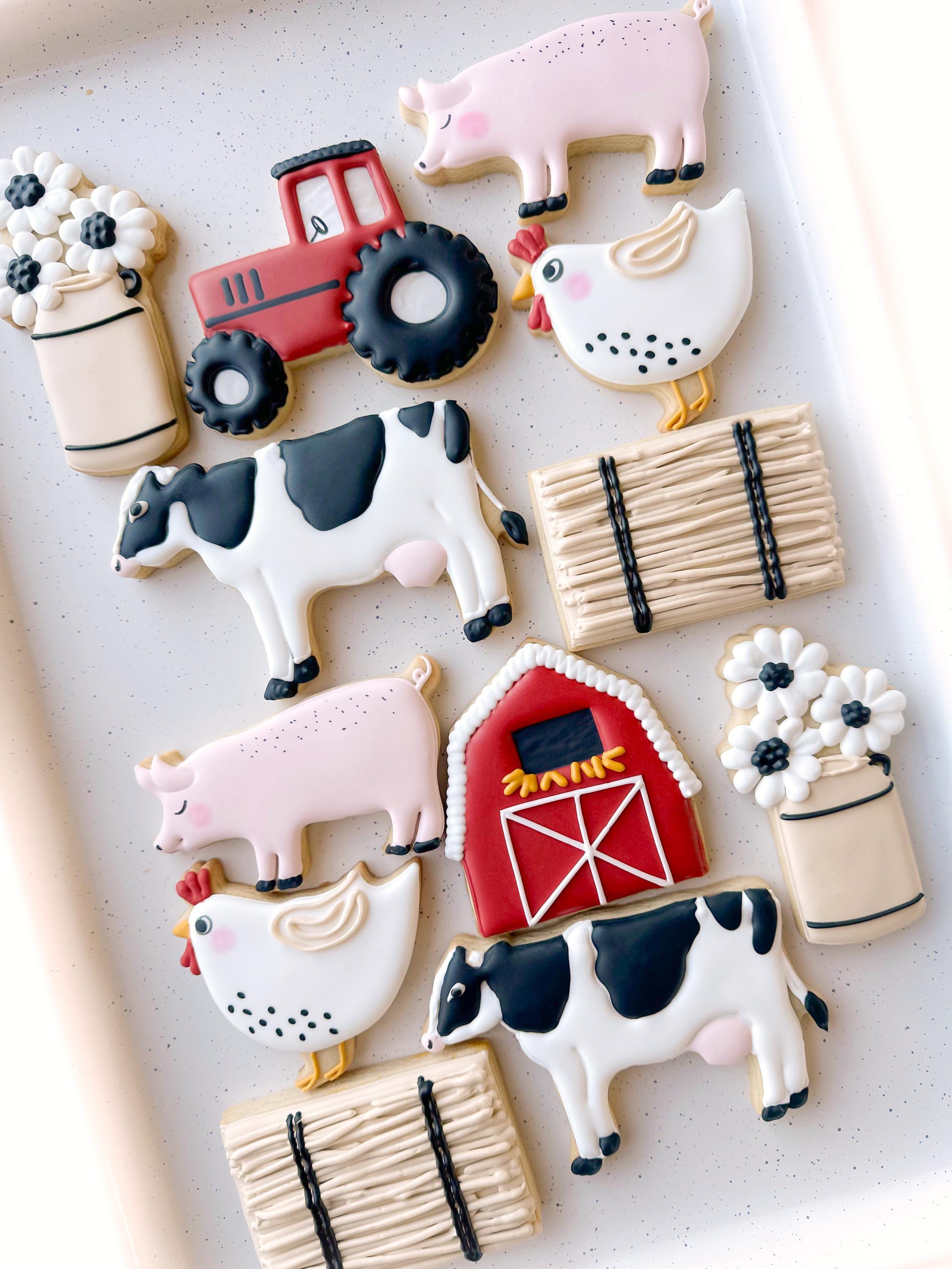 On the Farm Birthday/baby Shower (12 Cookies) - Etsy