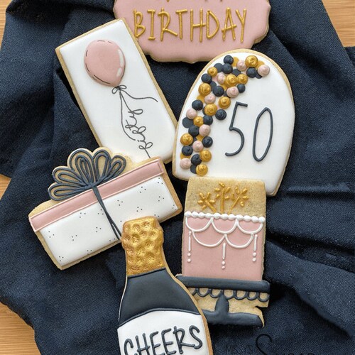 40th Birthday Cookies - Etsy
