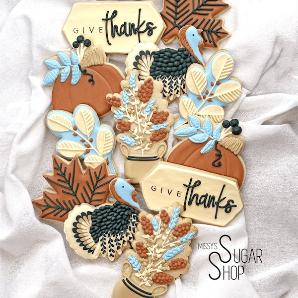 Thanksgiving Cookies - Etsy