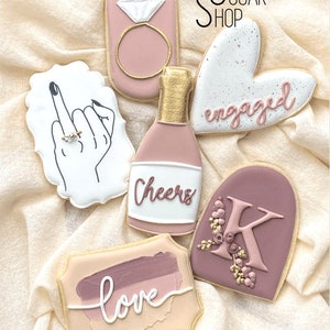 Engagement Announcement 12 Cookies - Etsy