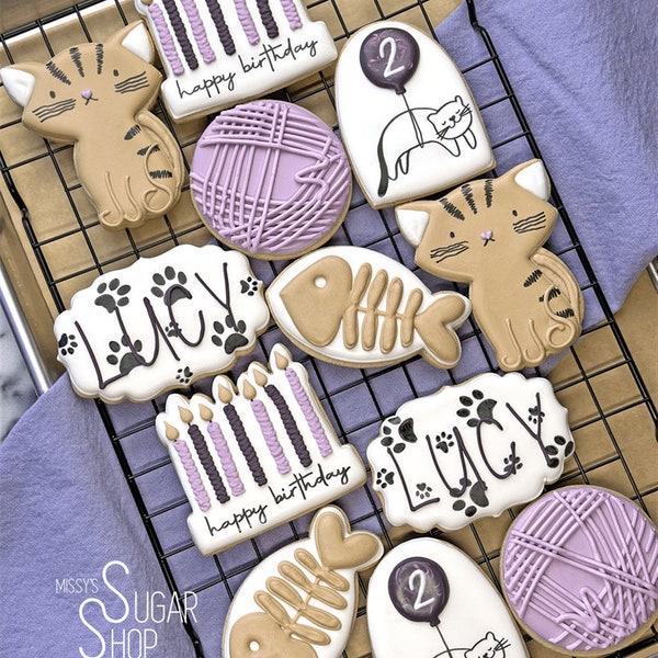 Cat Cookies - Etsy