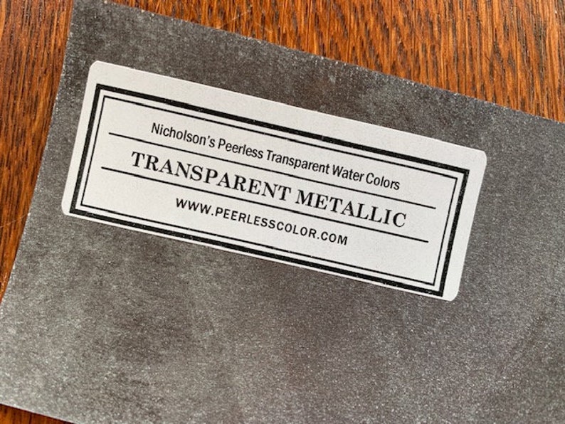 Peerless Watercolor Individual Drysheet Transparent Metallic - Etsy