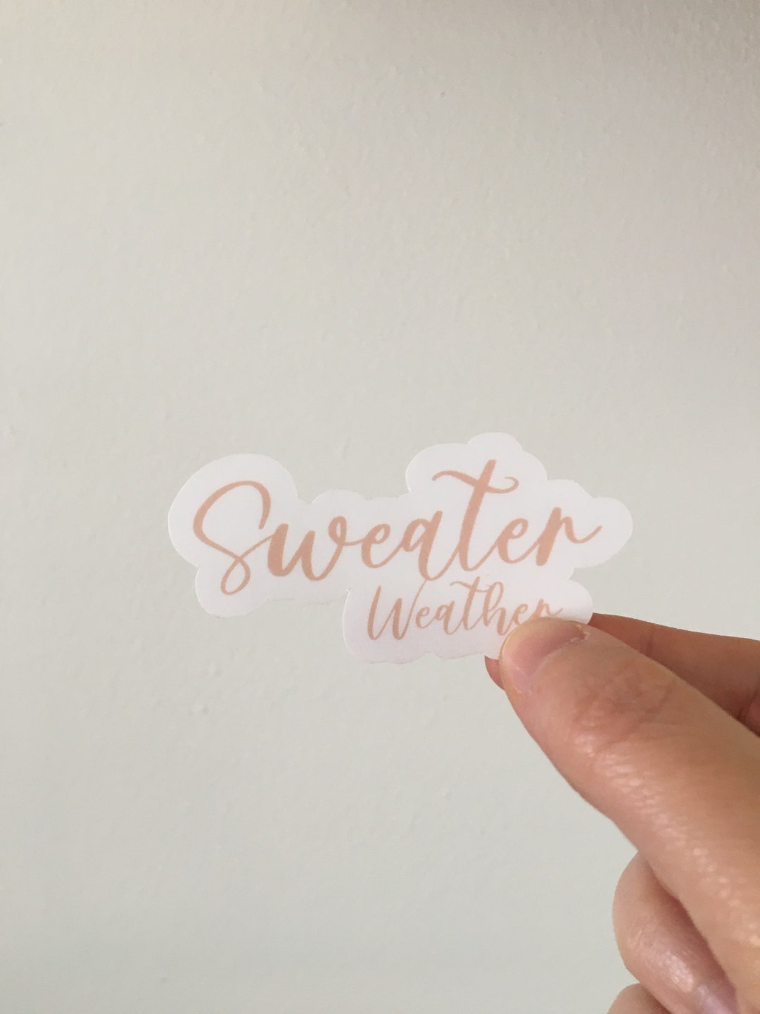 Sweater Weather Sticker, Fall Sticker, Vinyl Sticker, Water Bottle ...