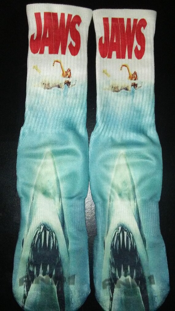 Jaws Custom Socks | Etsy