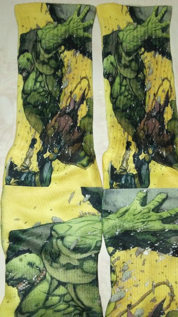 Hulk Battle Custom Socks | Etsy