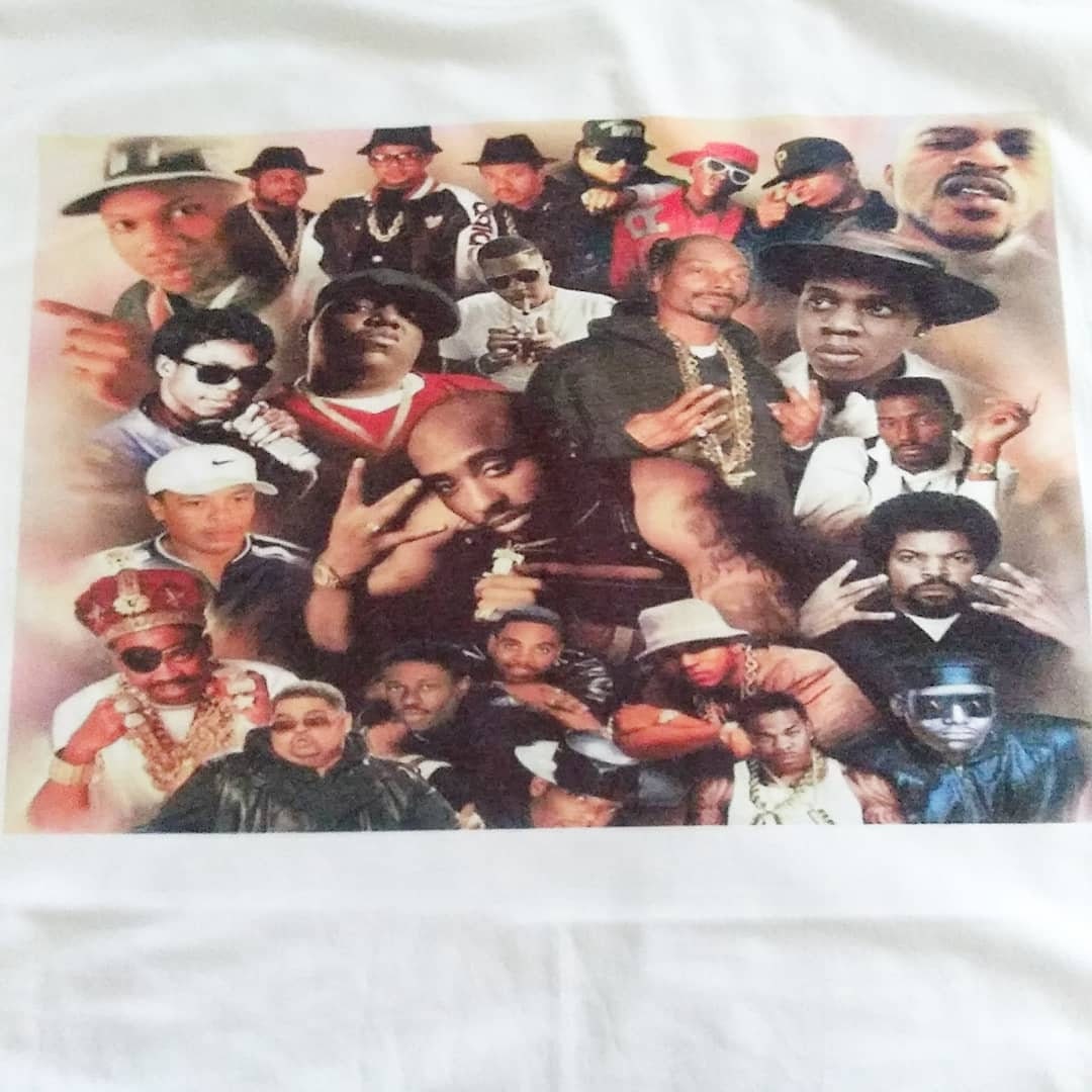Hip Hop Legends White Poly Tshirt - Etsy