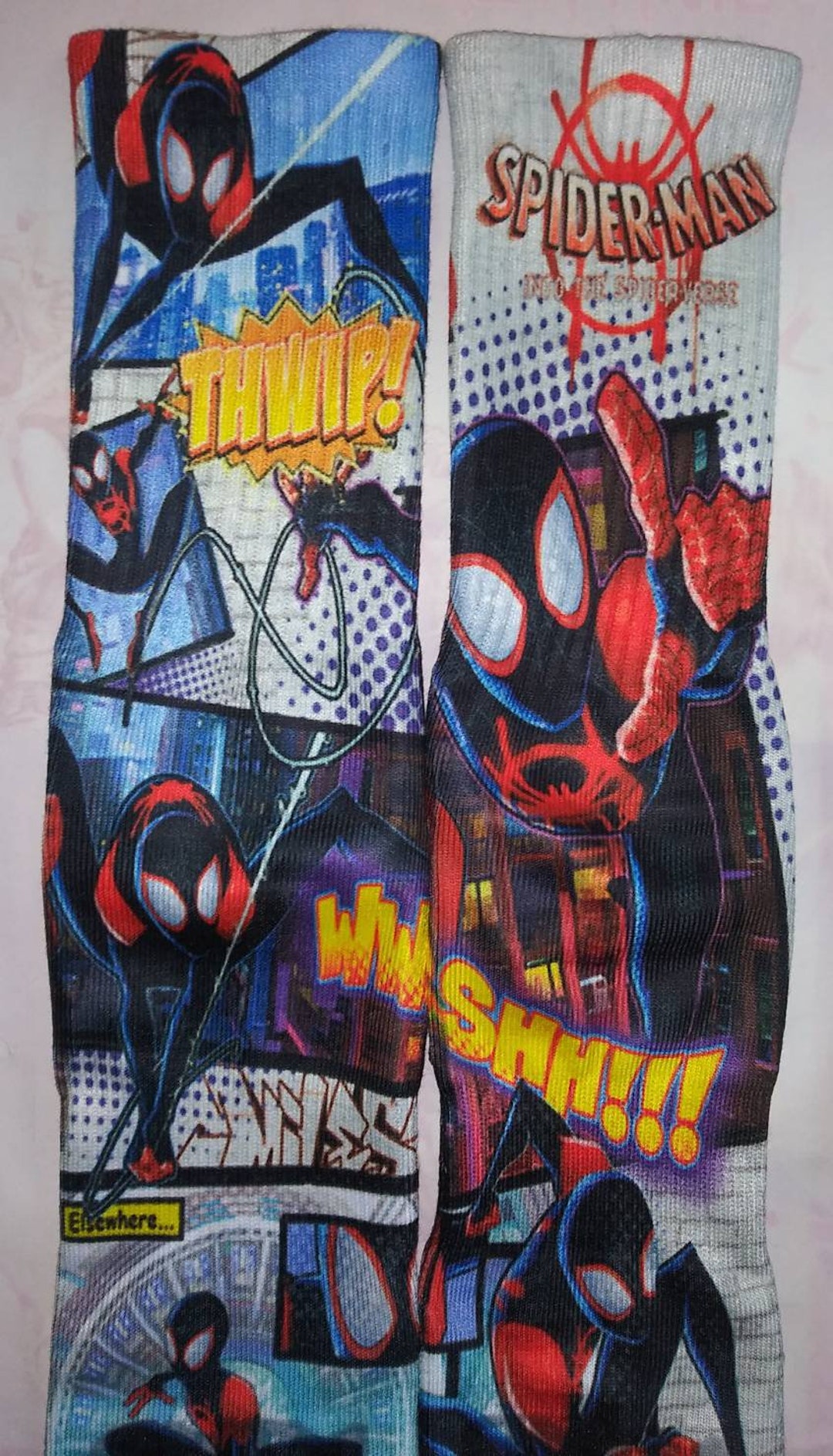 Spidey Verse Crew Socks - Etsy