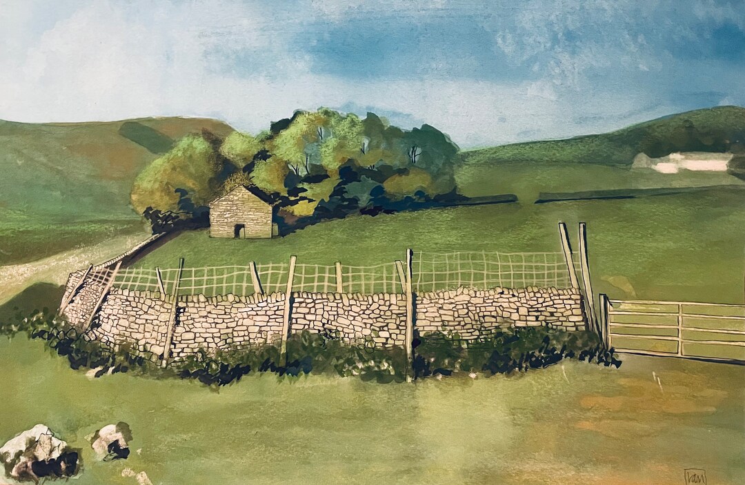 5175 Original Watercolour Painting: Barn Near Penrith - Etsy