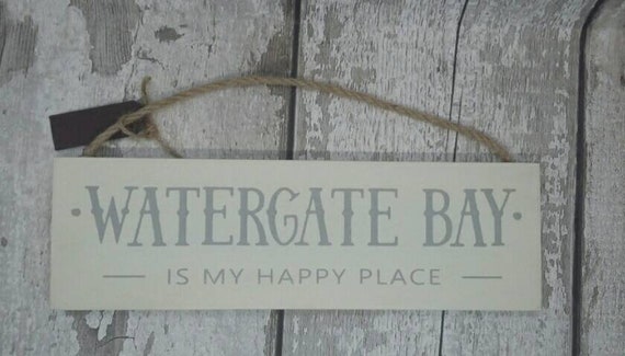 Watergate Bay is Our/my Happy Place Sign. - Etsy