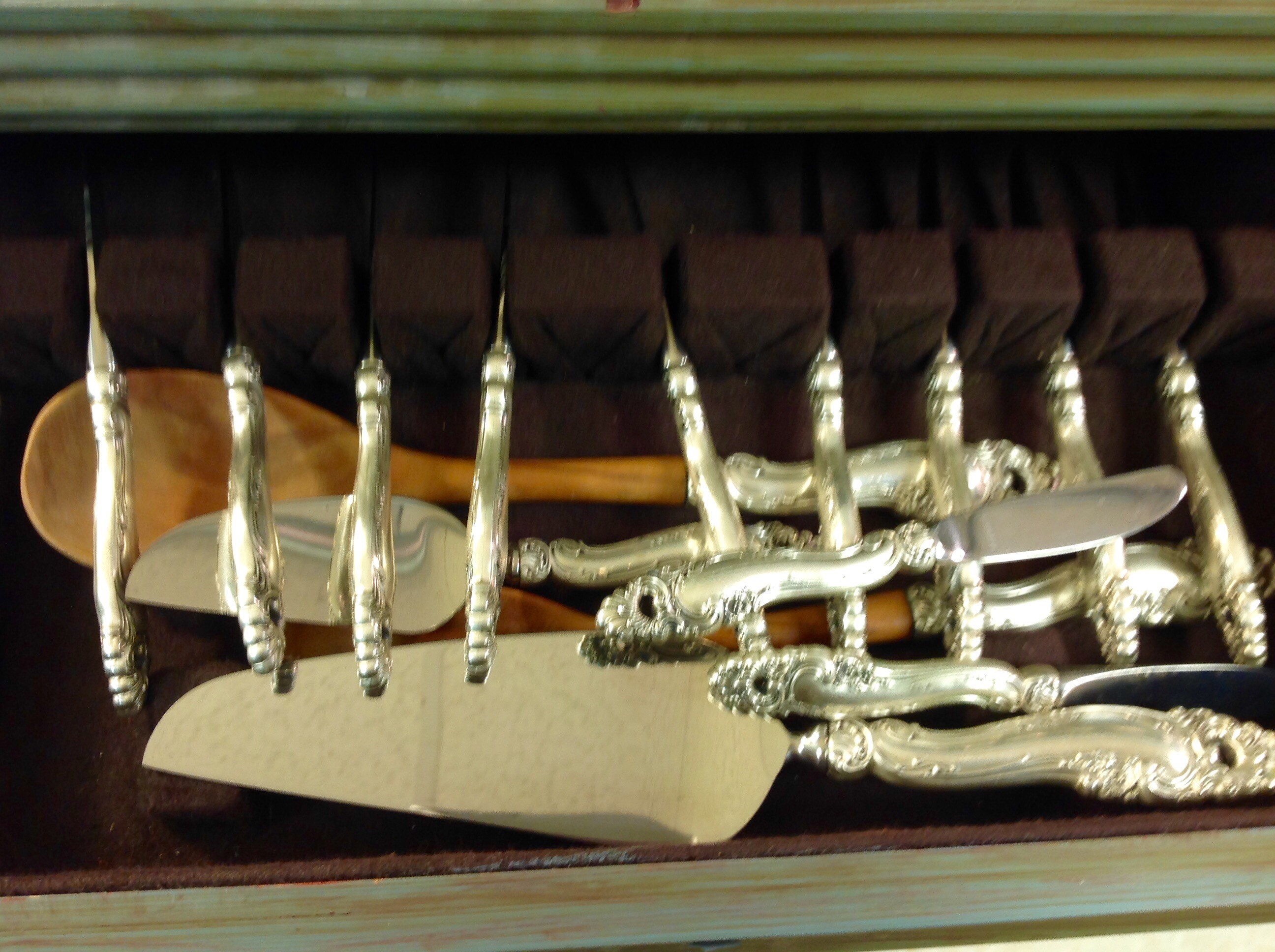 GORHAM DECOR Sterling Silver Flatware Set for 12 Service 105 Pieces WOW ...