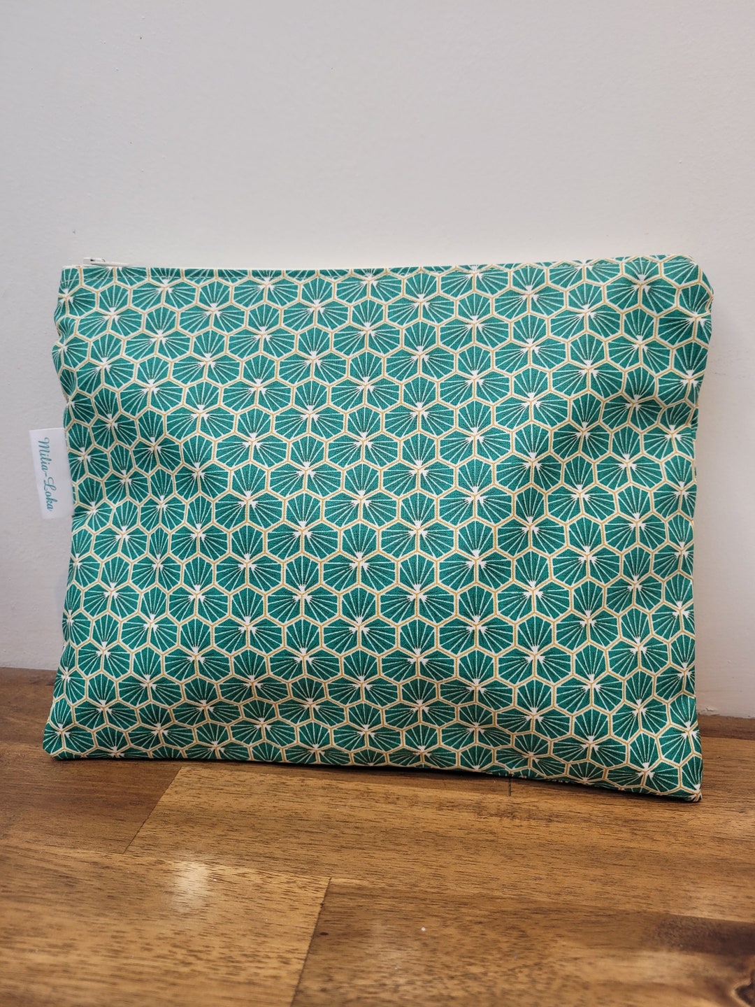 Small Waterproof Swimsuit/pool/beach Pouch in Blue Oeko Tex Coated ...