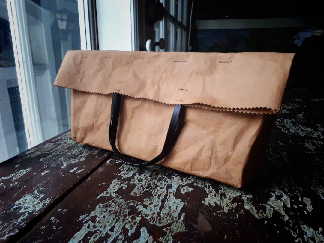 Fold Over Purse Made From Washable and Reusable Brown Kraft Paper ...