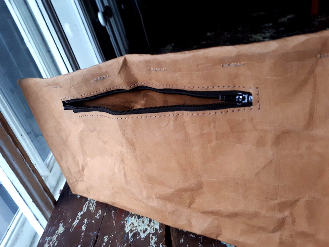 Fold Over Purse Made From Washable and Reusable Brown Kraft Paper ...