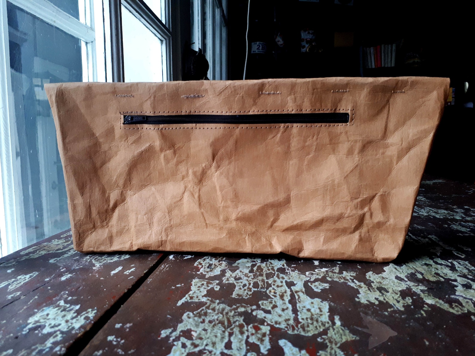 Fold Over Purse Made From Washable and Reusable Brown Kraft Paper ...