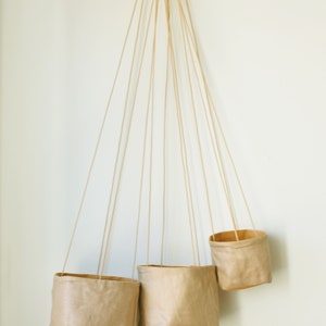 Planter, Hanging Paper Planter Made From Washable Reusable Paper and ...