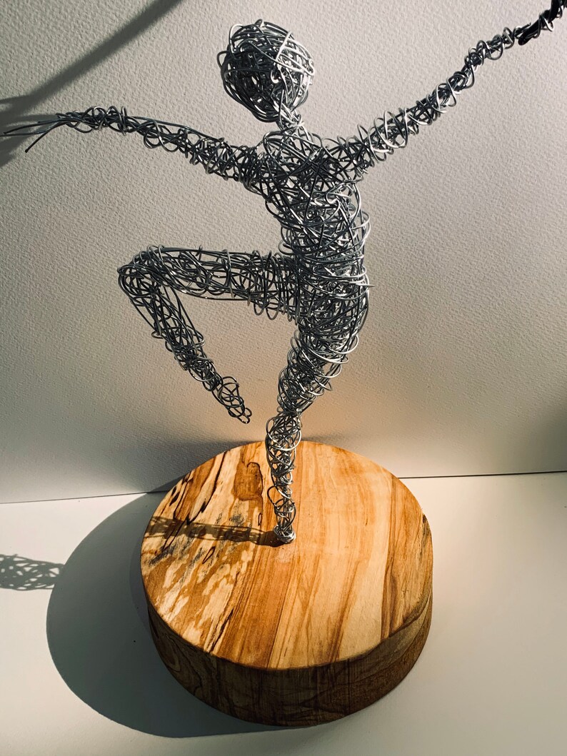 Dancer Gymnast Ballerina Twisted wire sculpture Christmas | Etsy