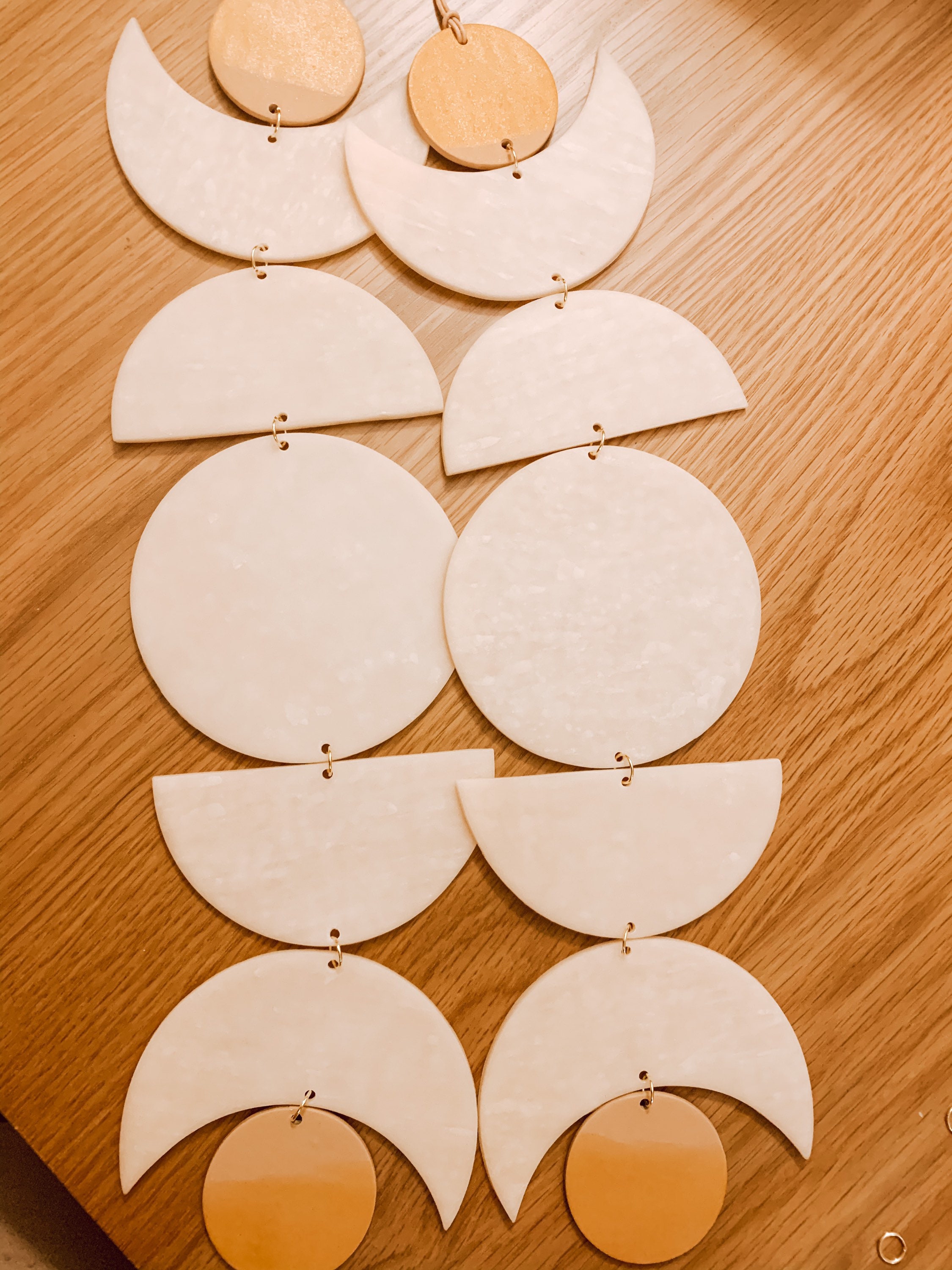 Moon Phases Wall Hanging Decor, Wall Hanging Decor, Moon Decor, Clay ...