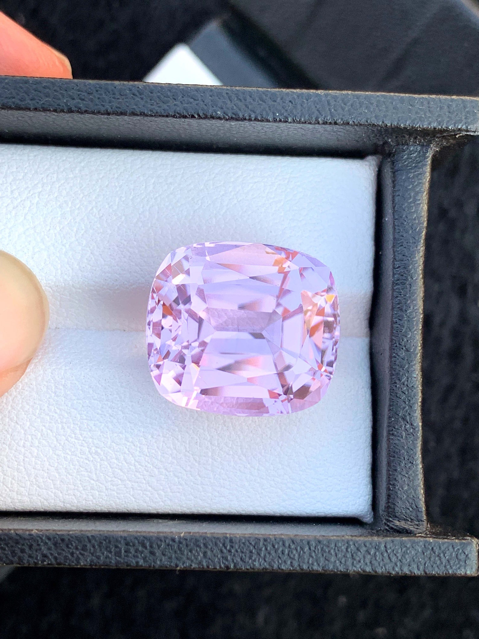Kunzite Gemstone, Cotton Candy Pink Color Kunzite Gemstone, Cushion Cut ...