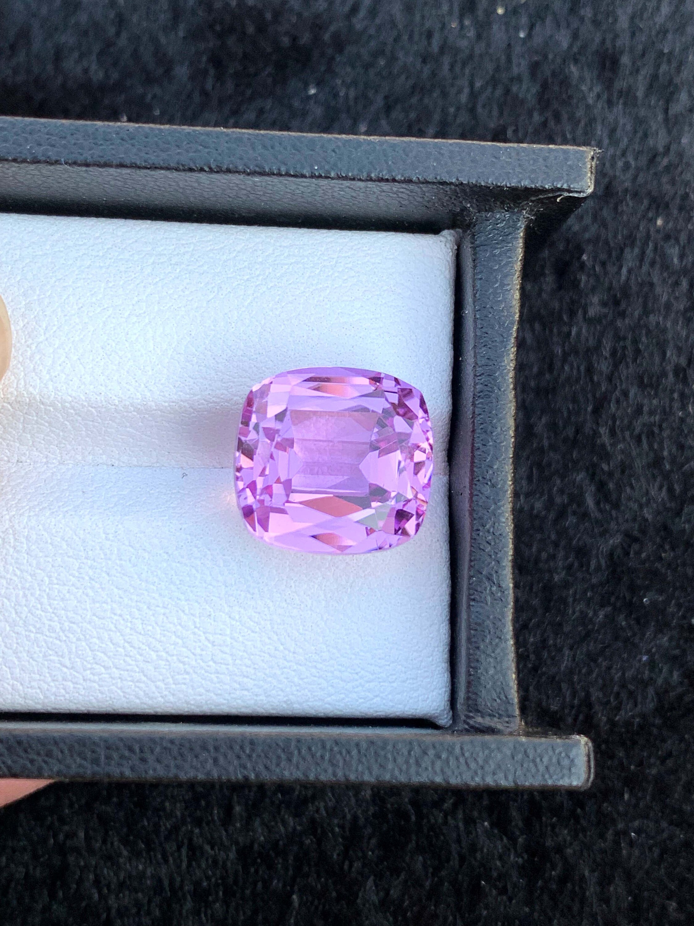 Kunzite Gemstone, Hot Pink Color Kunzite Gemstone, Cushion Cut ...