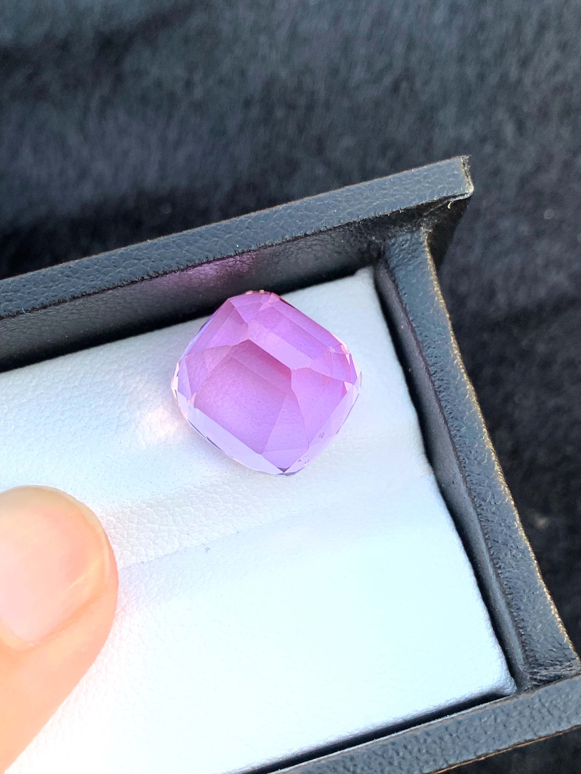 Kunzite Gemstone, Hot Pink Color Kunzite Gemstone, Cushion Cut ...