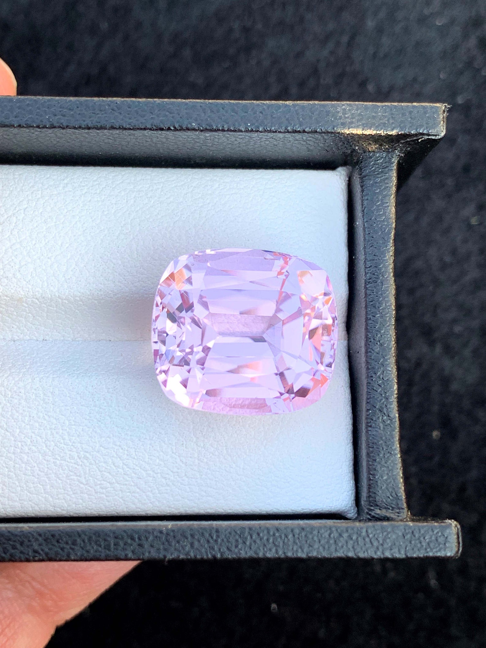 Kunzite Gemstone, Cotton Candy Pink Color Kunzite Gemstone, Cushion Cut ...
