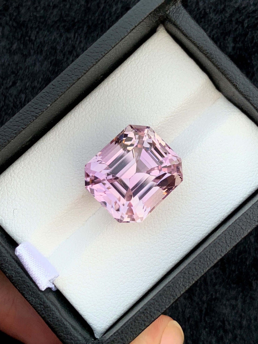 Kunzite Gemstone Pink Color Kunzite Gemstone Asscher Cut - Etsy