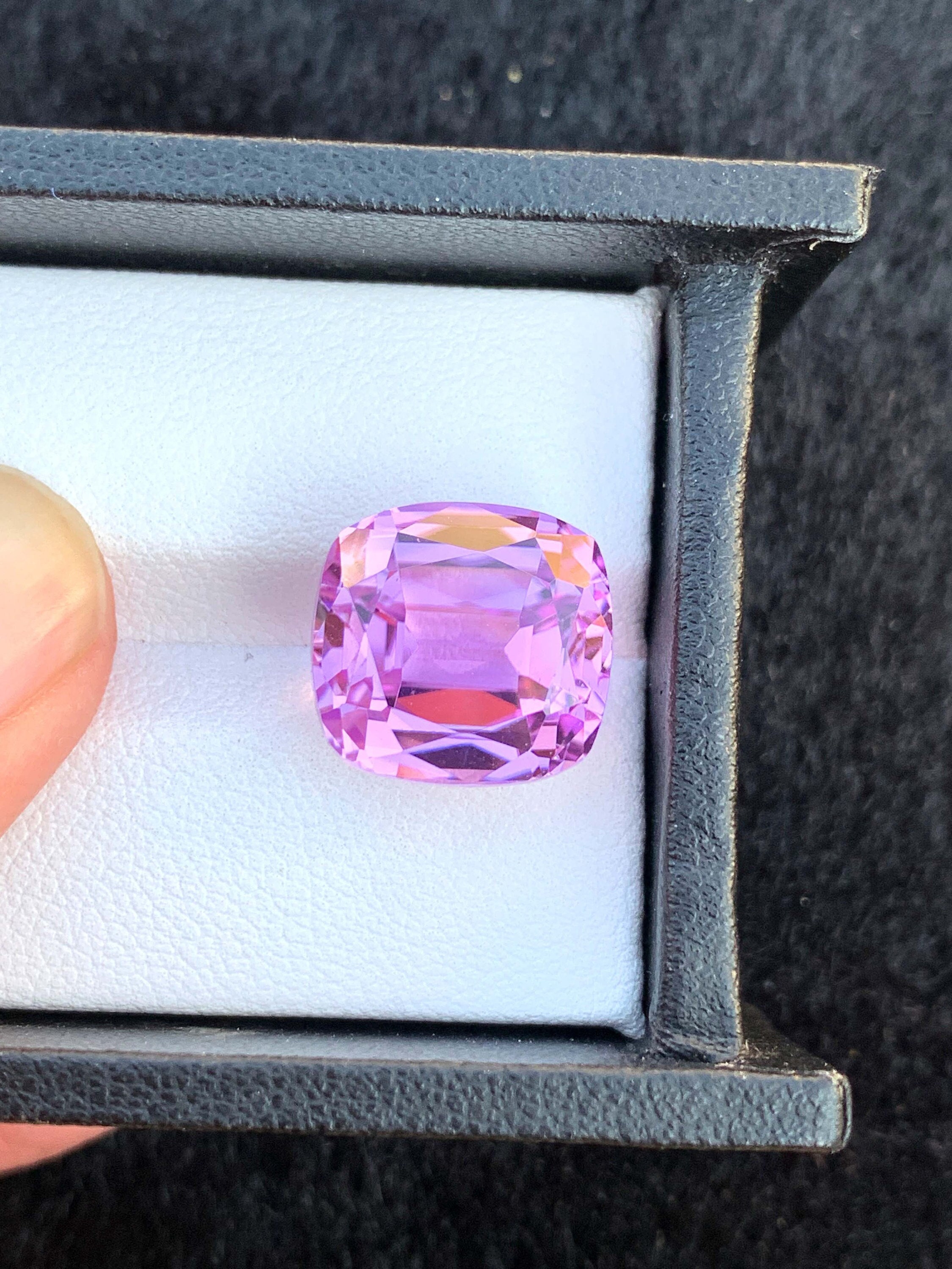 Kunzite Gemstone, Hot Pink Color Kunzite Gemstone, Cushion Cut ...