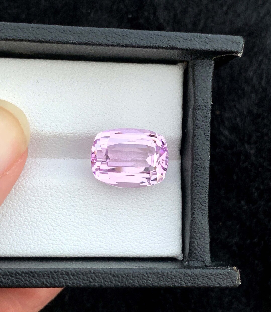 Kunzite Gemstone, Cotton Candy Pink Color Kunzite Gemstone, Cushion Cut ...
