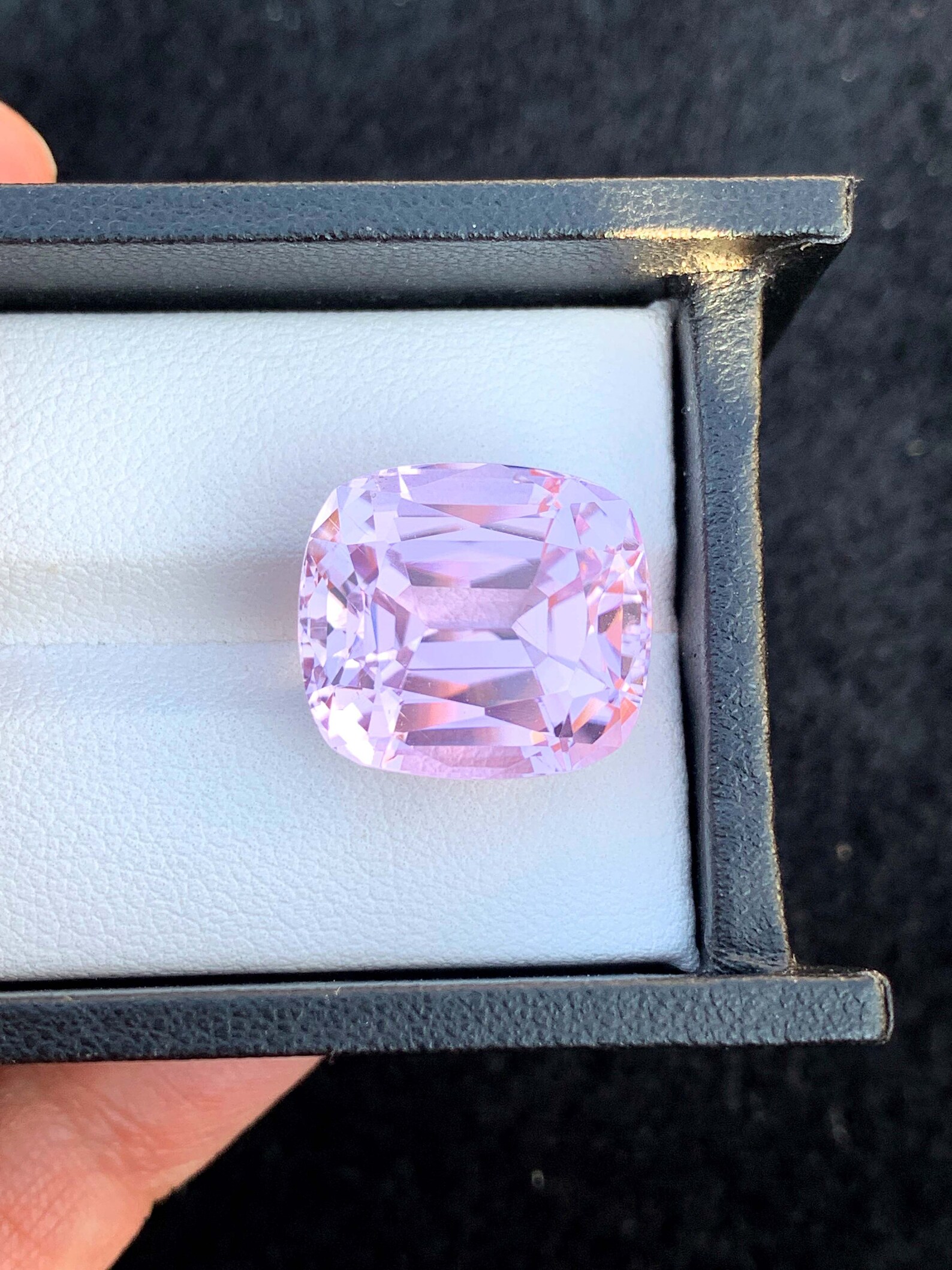Kunzite Gemstone, Cotton Candy Pink Color Kunzite Gemstone, Cushion Cut ...